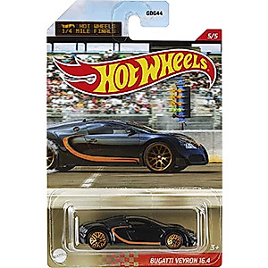 Hot Wheels Vehicles, 1:64 Scale Drag Racing & Muscle Cars with Authentic Details & Realistic Decos, Sports Cars, Gift for Car Collectors & Kids 3 Years & Up