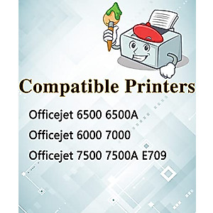 MM MUCH & MORE Compatible Ink Cartridge Replacement for HP 920 XL 920XL Color Cartridge to use with Officejet 6500 6500A 6000 7000 7500 7500A E709 Printers (Cyan, Magenta, Yellow) 3-Pack