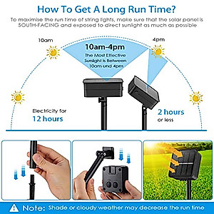 AMIR Upgraded Solar String Lights Outdoor, Mini 33Feet 100 LED Copper Wire Lights, Solar Powered Fairy Lights, Waterproof Solar Decoration Lights for Garden Yard Party Wedding Christmas (Red)