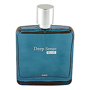 Prime Collection Deep Sense Blue Eau de Parfum for Men, 3.4 Ounce