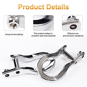 JDMON Compatible with Front Bumper Tow Hook Chevy Silverado 1500 Chevy Silverado 1500 2019 2020 2021 2022 Replaces 84195899 2Pcs (Silver)