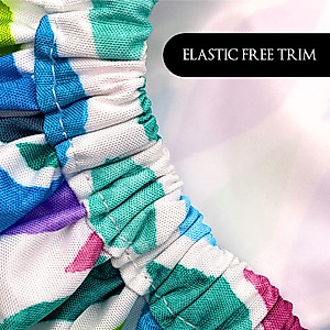 Betty Dain Trendy Turban Comfort Fit Shower Cap, Water Repellent, Sound-reducing Polyester Keeps Hair Protected, Elastic-free Trim Eliminates Imprints With Roomy Design Sleep Cap - Aqua Stones