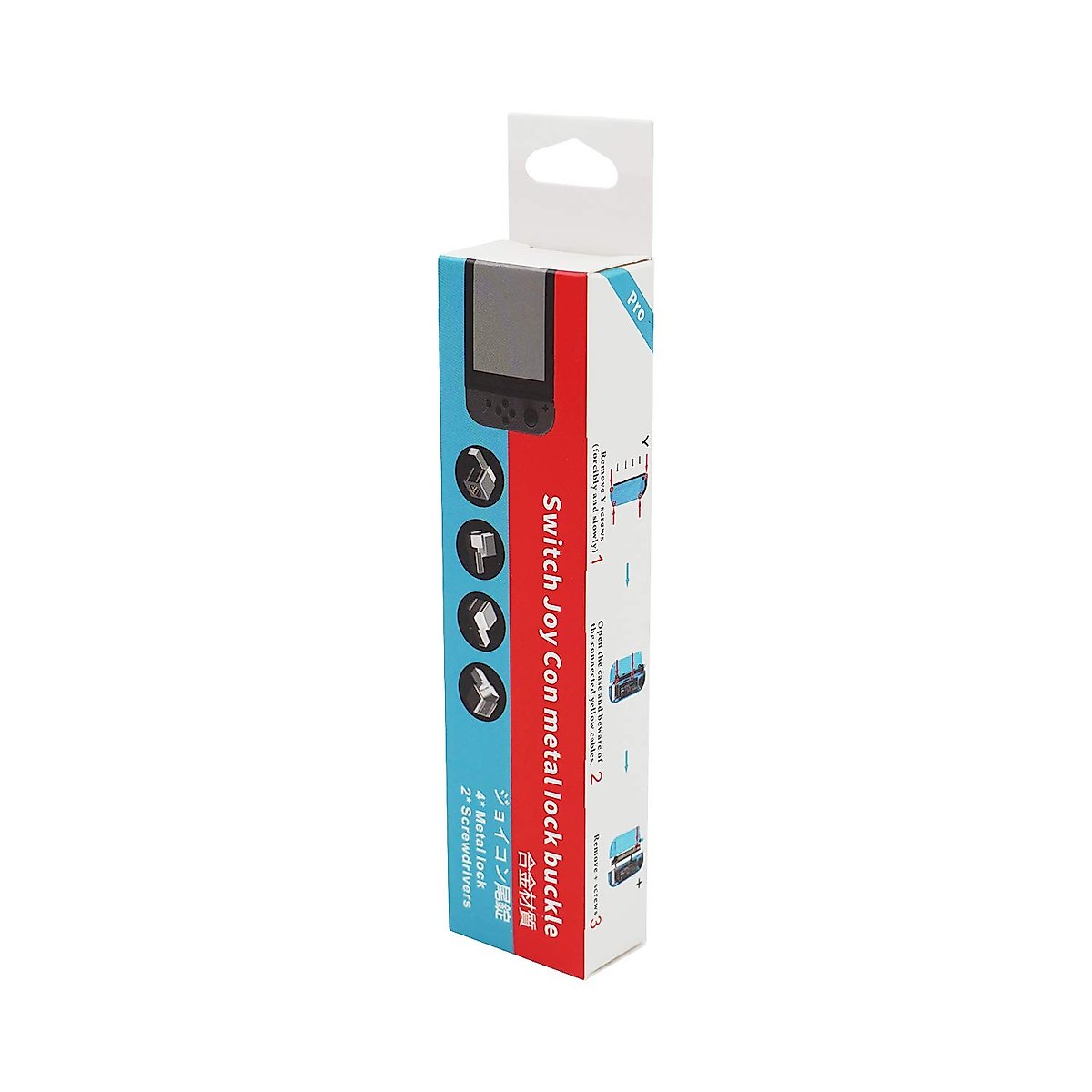Mcbazel Replacement Metal L/R Lock Buckle Set with Open Tool for N-Switch Joy-Con