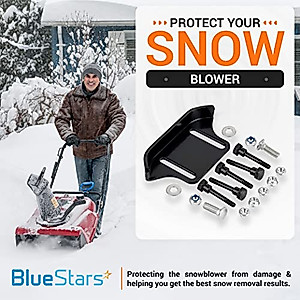 BlueStars Premium 76153-736-010 Snow Thrower Skid Plate for Honda Snow Blower HS50 HS55 HS55K1 HS55K2 HS70 HS80 HS80L1