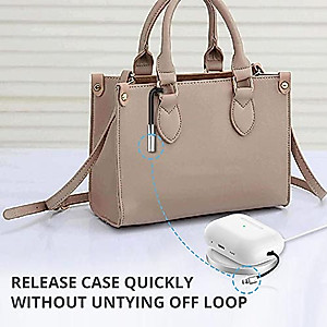 SUPMEGA Lanyard for AirPods Pro 2, Detachable Lanyard Loop with Quick Release Button, Small Finger Strap Compatible with AirPods Pro 2nd Generation Case - 2 Lanyards with Different Lengths