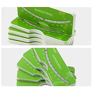 FROON Scoliosis Portable Medical Evaluation,Back Spine Scoliosis Measuring Tool ，Testing Meter Scoliosis Test Gauge for Diagnosis of Back and Spine Scoliosis in Adults or Children (Green)