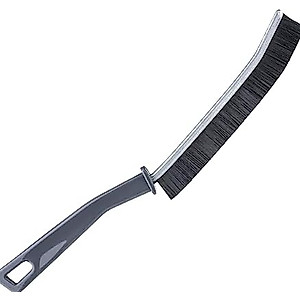 Cleaner Scrub Brush Deep Tile Joints,Stiff Angled Bristles for Showers, Bristle Grout Cleaner Brush Grout Cleaning Tool Scrubbing Brush for Shower Bathroom Floor Bathtub KitchenV (Grey)