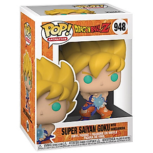POP Dragon Ball Z - Super Saiyan Goku with Kamehameha Wave Funko Pop! Vinyl Figure (Bundled with Compatible Pop Box Protector Case), Multicolored, 3.75 inches