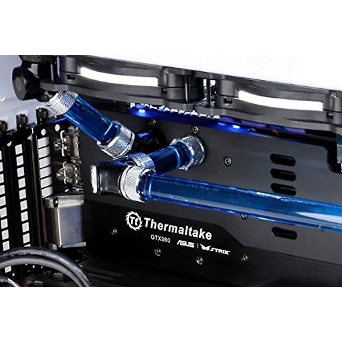 Thermaltake Pacific DIY LCS PETG Hard Tubing and Black Compression Fittings Bundle (4-Pack)