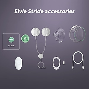 Elvie Stride Breast Pump Valves | 3 Pack | Leak Proof, Dishwasher Safe, Food Grade Silicone BPA Free | Breast Pumps and Breast Feeding Essentials