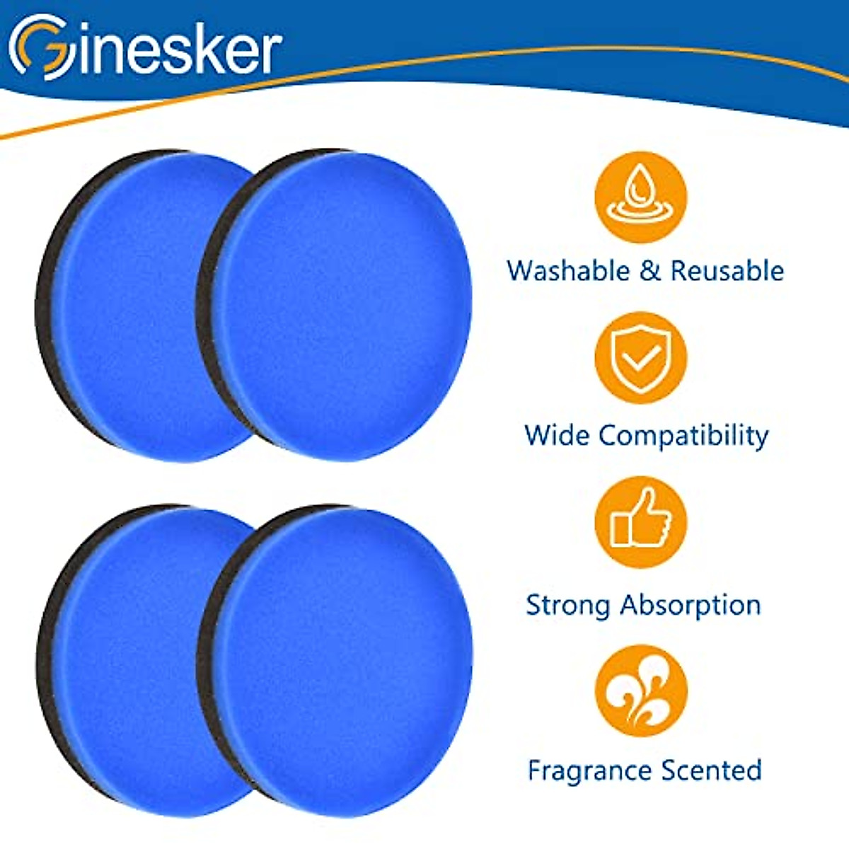 4 Pack Replacement Filter for Bissell Febreze Style 1214 Cleanview & PowerGlide Pet Upright Vacuum, Compare to Part #12141(Fragrance Scented)