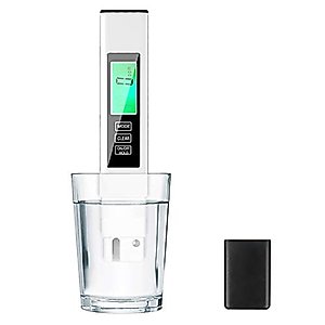 TDS Meter,Accurate and Reliable,Water Testing Kits for Drinking Water,Professional Water Meter,TDS, EC & Temp Meter 3 in 1(White)