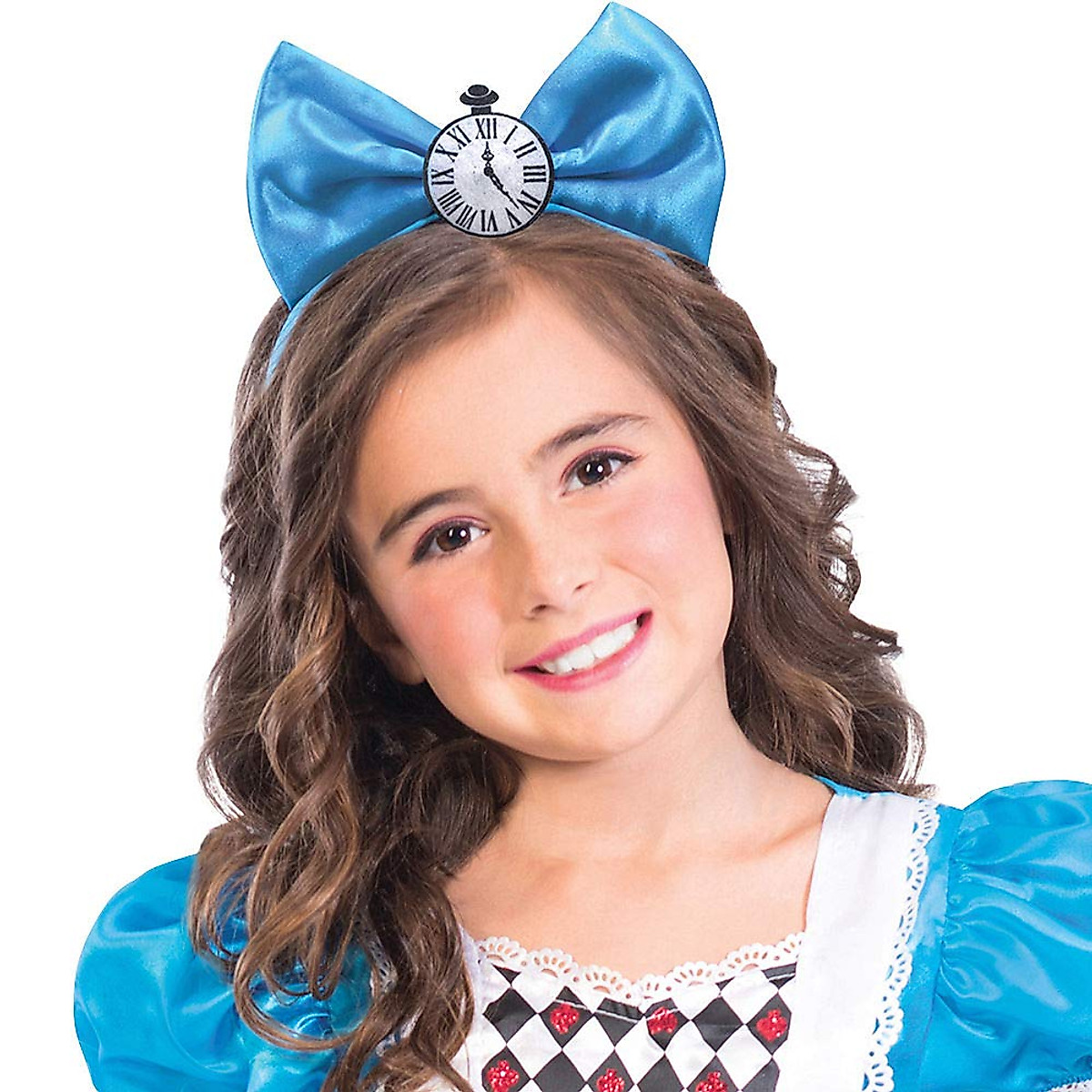 Miss Alice in Wonderland Costume Set - Small (4-6) - Includes Dress & Headband, Perfect Outfit for Themed Celebrations