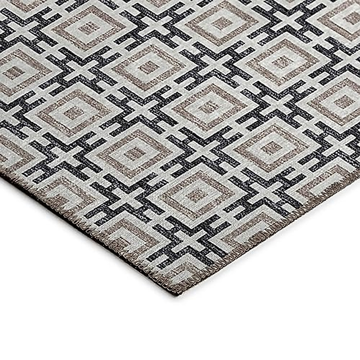 Dalyn Rugs Indoor/Outdoor Marlo MO1 Black Washable 8' x 10'