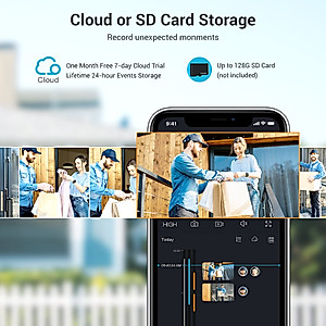 blurams 2pc Outdoor Pro, Security Camera Outdoor System 1080p FHD Outside w/Two-Way Audio, Starlight Night Vision, Facial Recognition, Weatherproof, Cloud/Local Storage, Compatible with Alexa