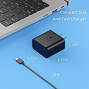 USB C Charger- 45W Wall Charger- PD Fast Charging for MacBook Air, iPhone 14/14 Pro/14 Pro Max/13 Pro/13 Pro Max, iPad Pro-for Samsung Galaxy S21/S22 Note 20