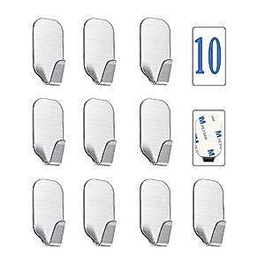 Kiemeu Small Adhesive Wall Hooks for Hanging Heavy Duty Sticky Hooks for Hanging Wall Hangers Without Nails