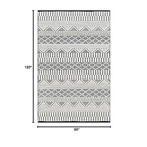 Mark&Day Area Rugs, 8x10 Owenton Modern Gray Area Rug, Grey Ivory Carpet for Living Room, Bedroom or Kitchen (8' x 10')