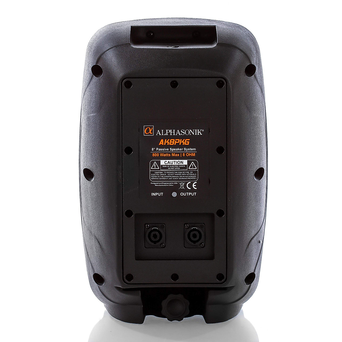 Pair Alphasonik All-in-one 8" Powered 800W PRO DJ Amplified Loud Speakers with Bluetooth USB SD Card AUX MP3 FM Radio PA System LED Lights Karaoke Mic Guitar Amp 2 Tripod Stands Cable and Microphone