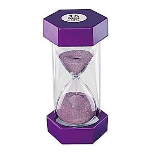 15 Minute Hourglasses Sand Timer - Tuffinix Plastic Classroom Sand Timers 15 Min for Kids School Bathroom Tea Game Kitchen Purple