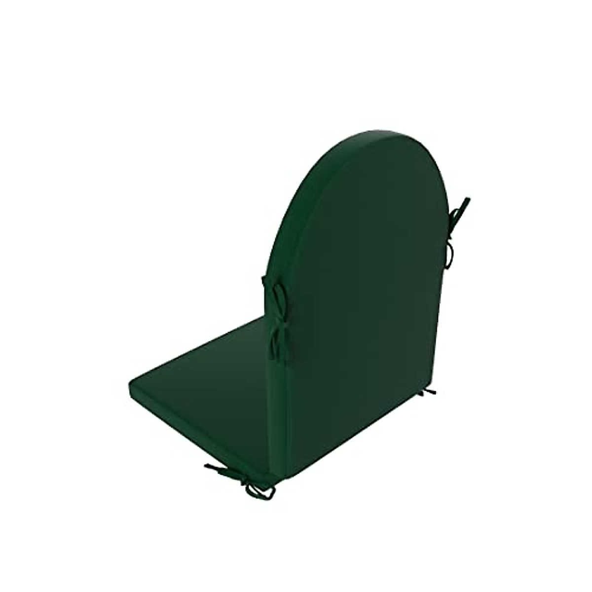 WO Comfortable Seat and Back Cushions for Backyard Garden Adirondack Chairs or Outdoor Patio Seat or Indoor Lounge, UV and Fade Resistant, Water Resistant, (Dark Green)