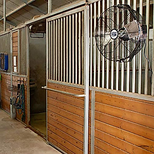 Maxx Air Wall Mount Fan, Commercial Grade for Patio, Garage, Shop, Easy Operation and Powerful CFM (18" Industrial Wall Mount)