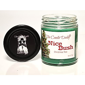 Nice Bush Holiday Candle - Funny Blue Spruce Scented Candle - Funny Holiday Candle for Christmas, New Years - Long Burn Time, Holiday Fragrance, Hand Poured in USA - 6oz