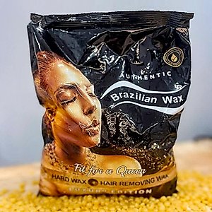 Brazilian Wax by Andreia Hard Wax - 35.3 oz./1kg bag - No Strip Hard Wax Beads - Gentle on All Skin Types - Effortless Body Wax for Hair Removal for Legs, Arms, Bikini, And Back