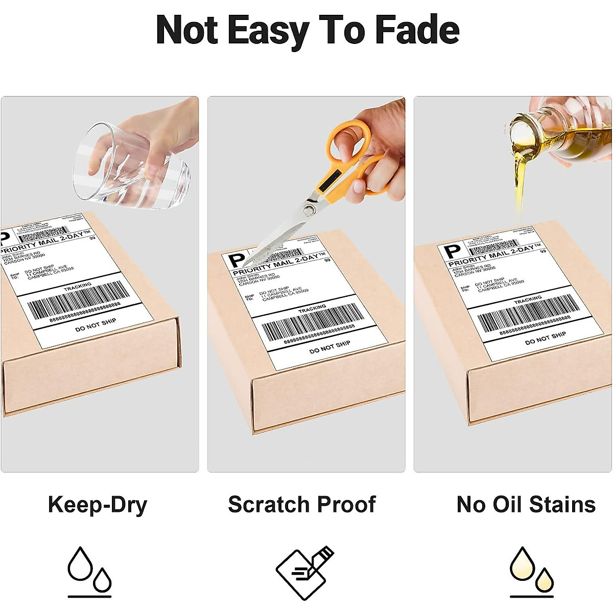 ASprink 4"x6" Thermal Shipping Labels - Thermal Address Labels for Shipping Label Printer - Label Paper Compatible with MUNBYN, Rollo, Zebra and Other Label Printer, 2 Pack(500 Roll/Pack)
