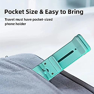 NiwaFley Universal Travel Airplane Phone Holder, 360 Degree Rotation Handsfree Phone Mount for Flying Flexible Phone Stand Compatible with i'Phone/Android Phones