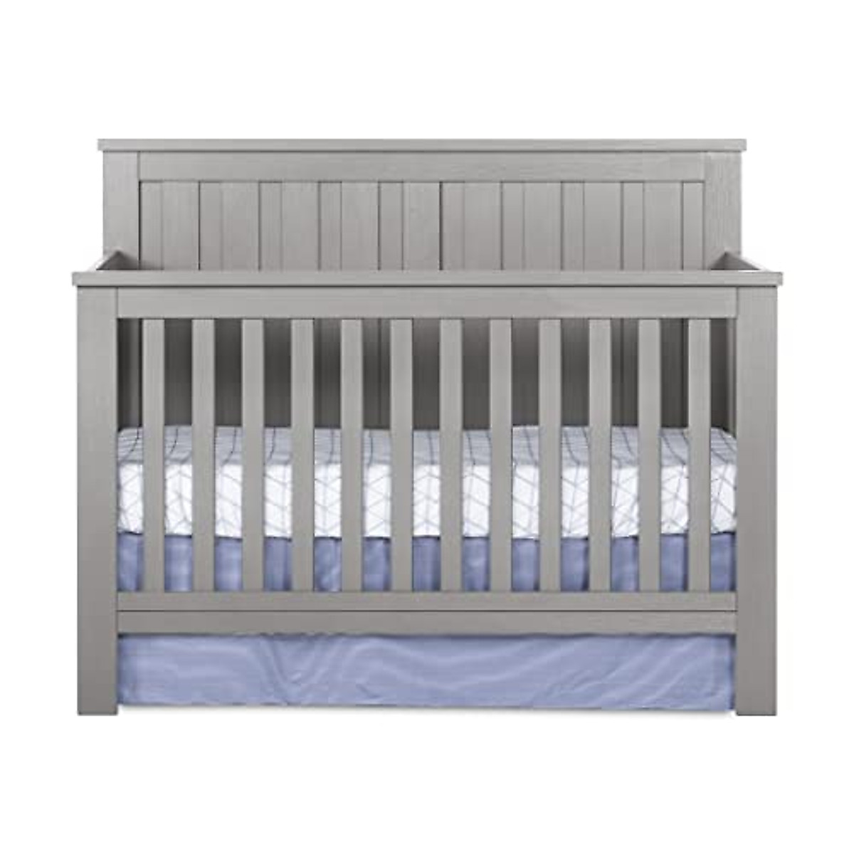 Child Craft Calder 4-in-1 Convertible Crib, Baby Crib Converts to Day Bed, Toddler Bed and Full Size Bed, 3 Adjustable Mattress Positions, Non-Toxic, Baby Safe Finish (Brushed Pebble)