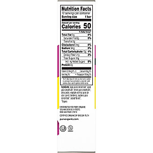 Pure Organic Layered Fruit Bars, Gluten Free and Vegan, Kids Fruit Snacks, Raspberry Lemonade, 6.2oz Box (12 Bars)