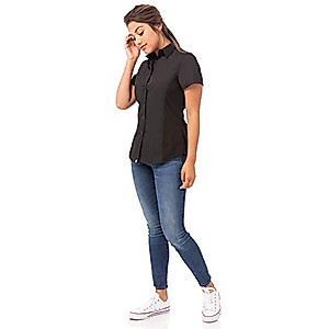 Chef Works Women's Universal Shirt, Black, Small