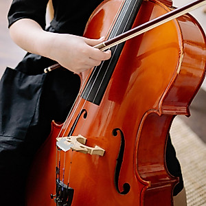 EXCEART 1Pc Zinc Alloy Cello Practice Mute 3/4 4/4 Violoncello Silencer Bridge Mute (Silver)