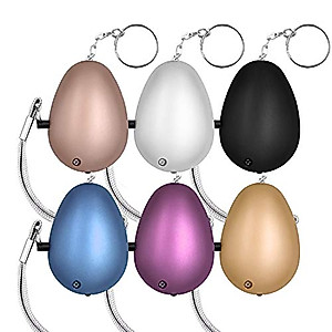 KOSIN Safe Sound Personal Alarm, 6 Pack 140DB Personal Security Alarm Keychain with LED Lights, Emergency Safety Alarm for Women, Men, Children, Elderly