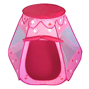 SueSport Children Girls Pink Princess Indoor & Outdoor Play Tent Small