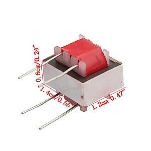 HiLetgo 5pcs EI14/EI-14 Audio Coupling Isolation Transformer Audio Transformer 600:600 1:1