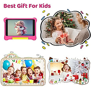 Tablet for Kids 7 Inch Android 12 Kids Tablets Parental Control Bluetooth, WiFi, Dual Camera, Children's Tablet Educational, Games