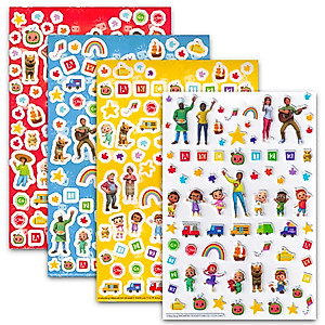 Cocomelon Stickers for Toddlers - Cocomelon Party Supplies Bundle with Over 300 Cocomelon Stickers for Party Favors, Goodie Bags, Arts and Crafts, More | Cocomelon Gifts