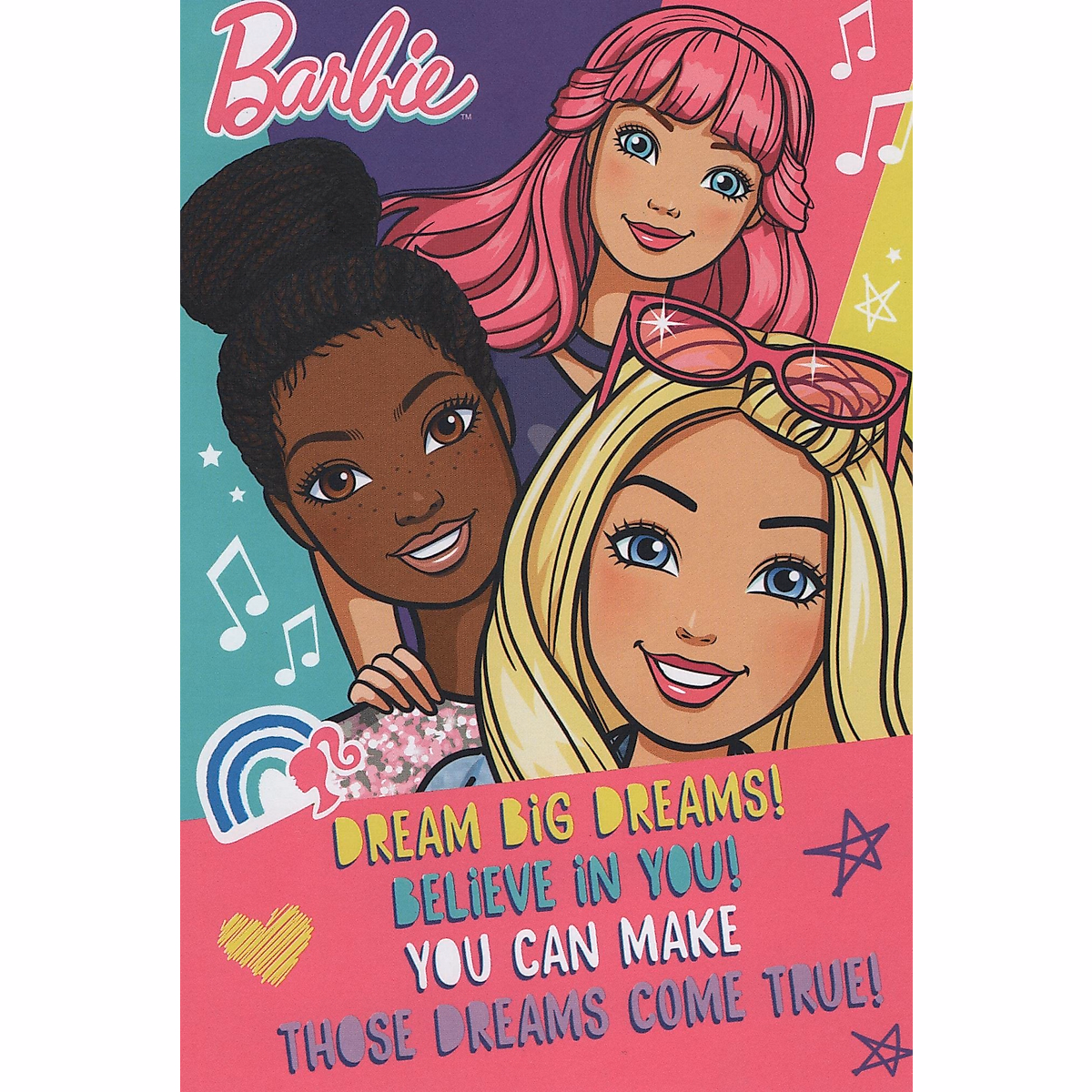 Heartline by Hallmark Dream Big Dreams! Barbie, Daisy and Nikki Birthday Card