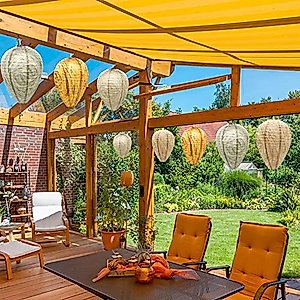 Wasp Nest Simulation Light Nesting, Fake Wasp Nest Bee Paper Lanterns, Hanging Wasp Repellent and Deterrent, Paper Drive Beehive Lantern for House Corner and Garden Outdoor, 8pcs