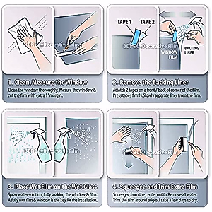 BDF S05 Window Film Daytime Privacy and Heat Control Mirror Silver 5 (Very Dark) - 24in X 16ft