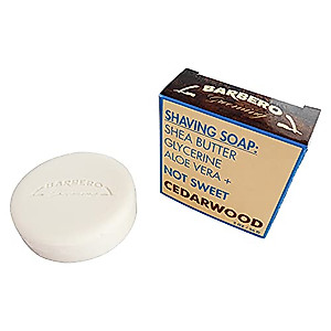 Barbero Grooming Vegetal Shea Butter Shaving Soap Cedarwood 2 oz / 56 g