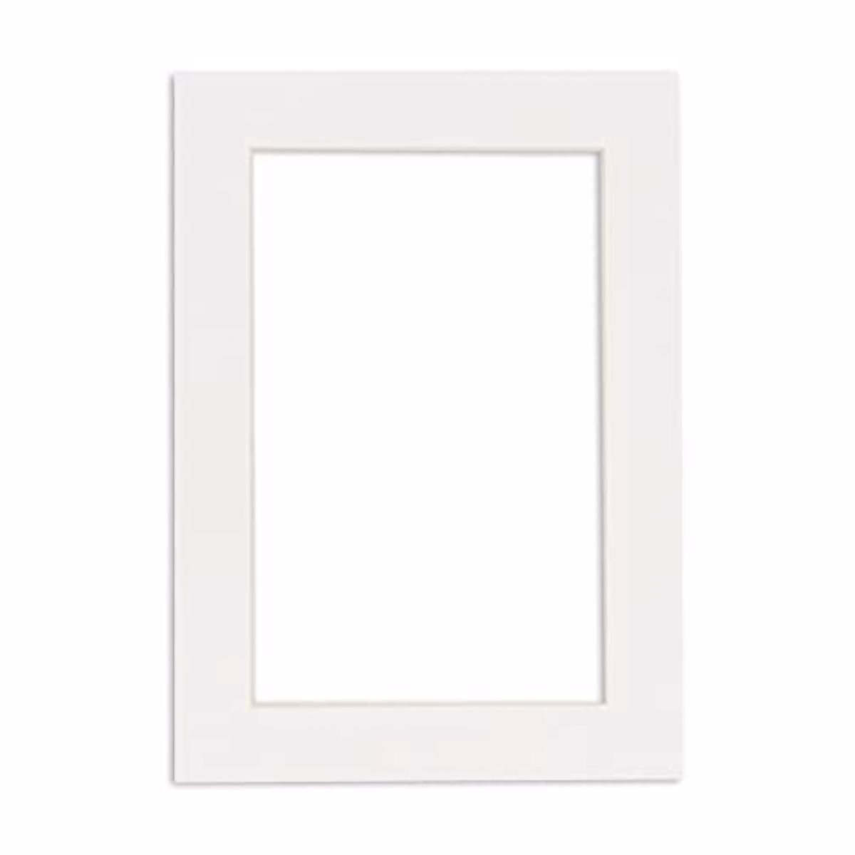 CountryArtHouse Textured White Acid Free 16x20 Picture Frame Mats with White Core Bevel Cut for 12x18 Pictures - Fits 16x20 Frame - One Mat