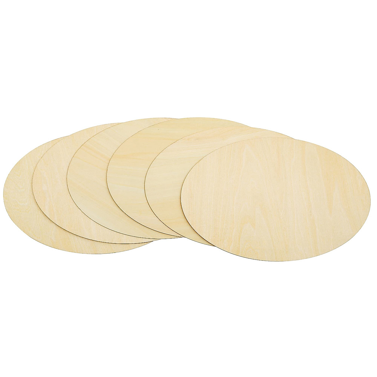 Wood Ovals for Crafts, 15Pcs Unfinished Wood Oval，Natural Oval Wood Slices Crafts, Wooden Oval Cutout,Painting and Wedding Decorations(150 * 100 * 2mm)