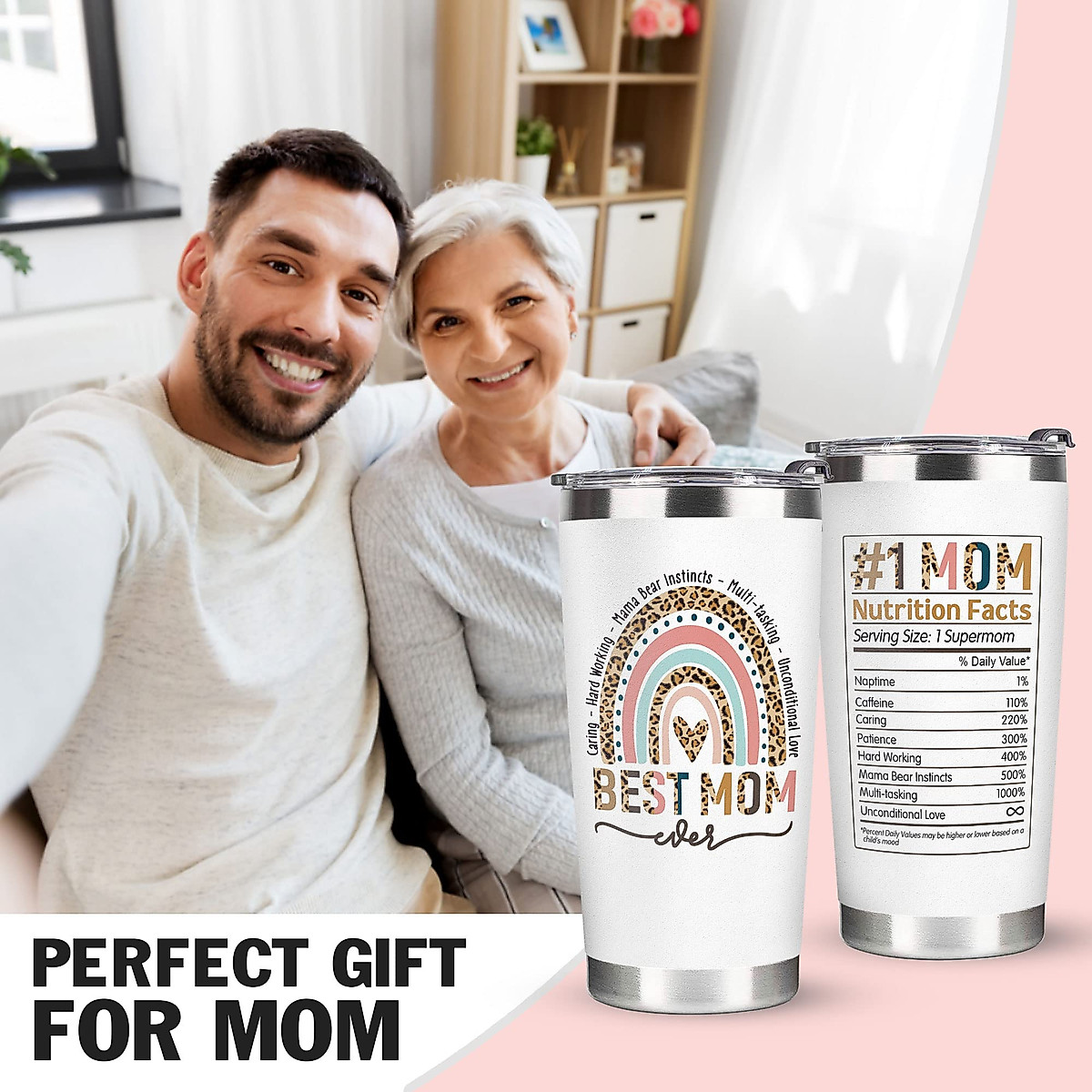 Christmas Gifts for Mom from Daughter, Son - Mom Christmas Gifts - Mom Gifts from Daughters, Sons - Mom Birthday Gifts, Birthday Gifts for Mom - Great Mother Gifts, Presents for Mom, Mom Tumbler 20Oz
