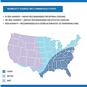 Hessaire MC26A Portable Evaporative Cooler, Humidifier, 2100 Cubic FPM, Cools 700 Sq. Ft., 2.5 GPH, White. For Garages, Shops, Patios, Pools, Workshops, Includes Remote Control for Ease of Operation