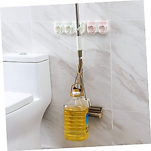 Alipis Wall Hanging Hooks Wall Hanger Mop Holder Wall Mounted Hooks Towel Holder Mop Hook Broom Hook Towel -Mounted