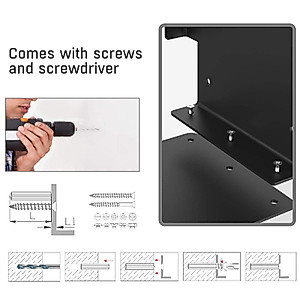 Wall Mount for Xbox Series X, Wall Mount Wall Bracket Holder Horizontal Upward Facing, Media Furniture Audio Video Shelving