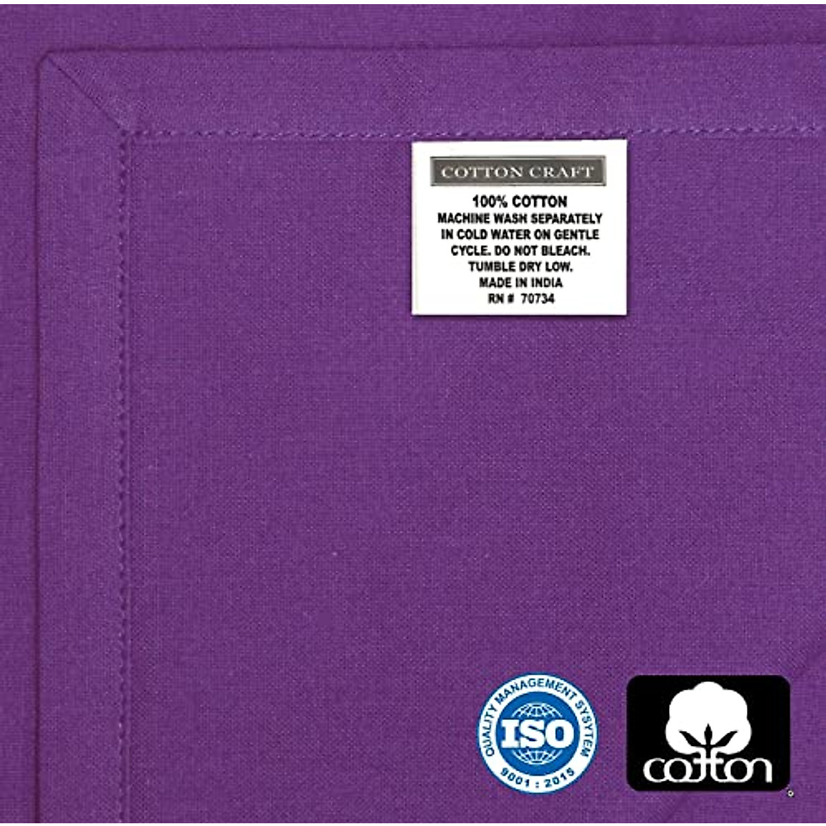 COTTON CRAFT Multicolor Cloth Napkins - Set of 12 Pure Cotton Everyday Lunch Dinner Napkin - Spring Summer Fall Holiday Birthday Party Gift - Soft Washable Absorbent Reusable Napkin - Oversized 20x20